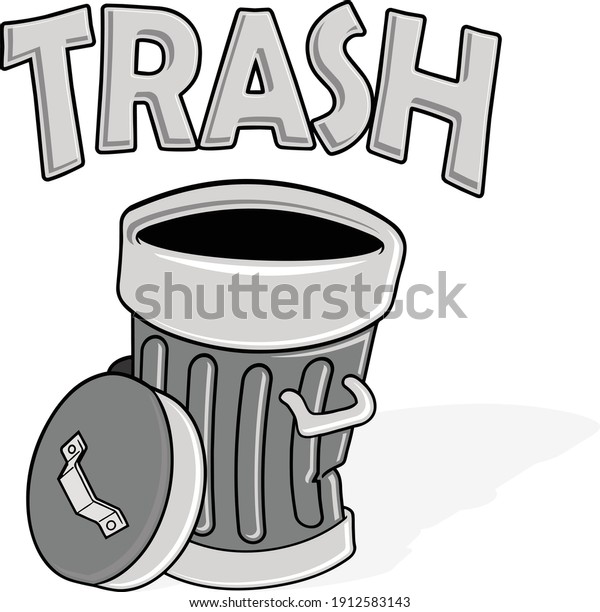 Fun Cartoon Illustration Silver Gray Dented Stock Vector (Royalty Free ...