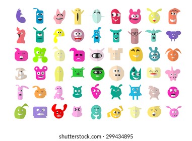 Fun Character Flat Cartoon Character Stock Vector (Royalty Free ...