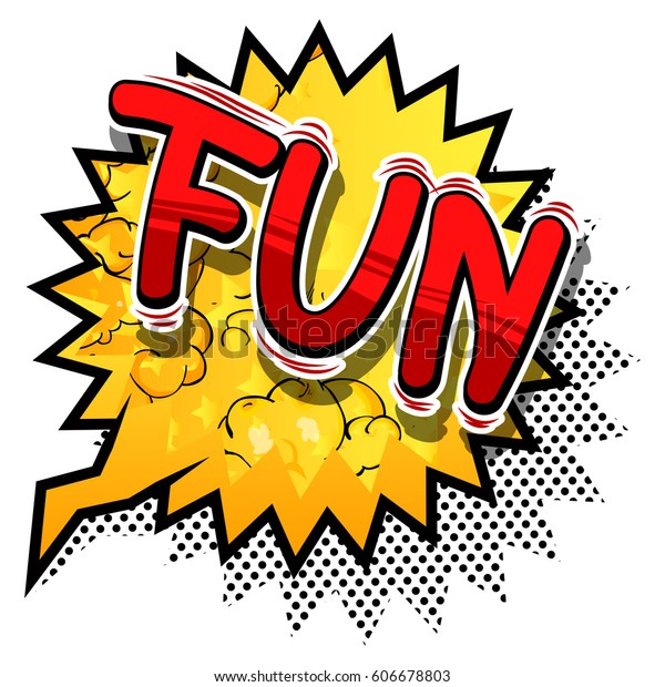 Fun Comic Book Style Word On: vector de stock (libre de regalías ...