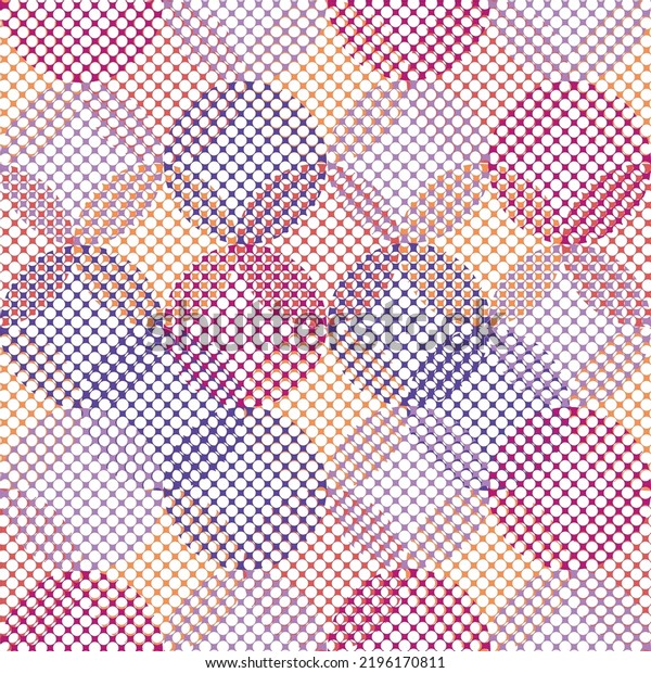 Fun Dynamic Repeatable Fabric Sample Colorful Stock Vector Royalty 2504