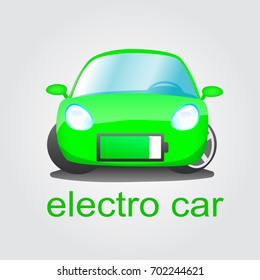 Fun Electric Car Front View Vector Stock Vector (Royalty Free) 702244621