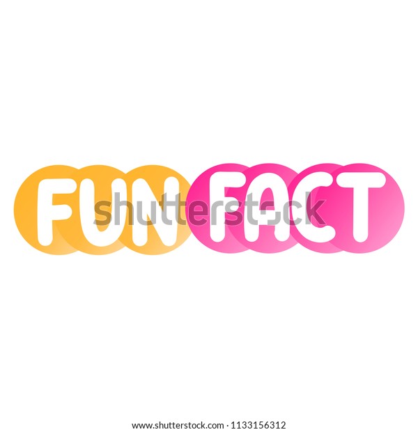 Fun Fact Vector Illustration On White Stock Vector (Royalty Free ...
