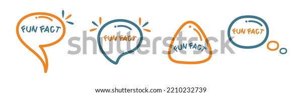 Fun Facts Icon Lines Vector Cartoon Stock Vector (Royalty Free ...