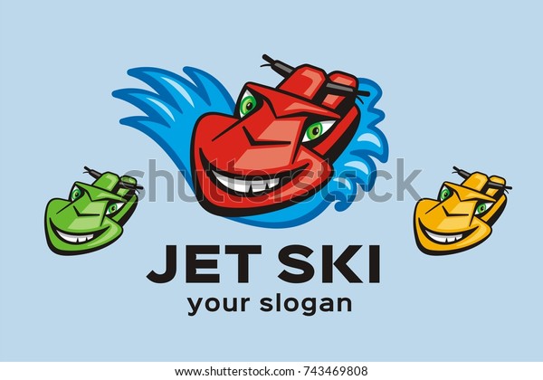Fun Jet Ski Your Business Vector Stock Vector (Royalty Free) 743469808 ...