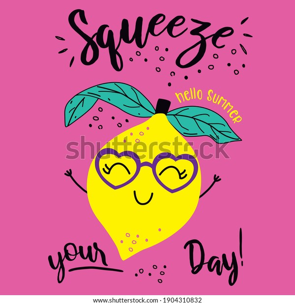 Fun Lemon Smiley Face Animated Text Stock Vector (Royalty Free ...