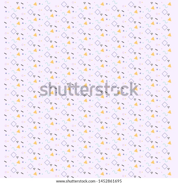 Fun Modern Pinky Geometric Shapes Background Stock Vector (Royalty Free ...