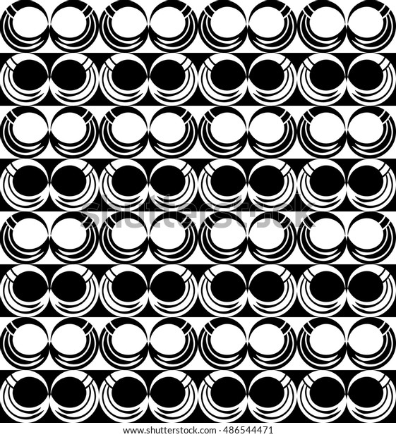 Fun Pattern Black Circular Decorations On Stock Vector (Royalty Free ...
