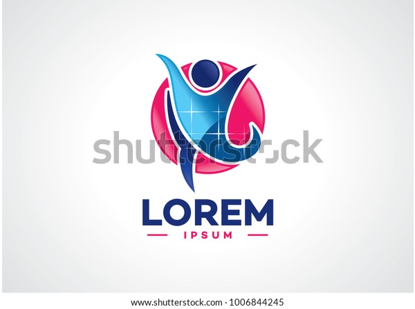 Fun People Logo Template Design Vector Stock Vector (Royalty Free ...