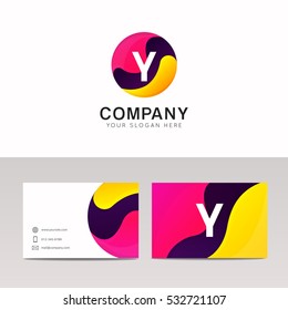 Fun Round Y Letter Logo Sign Stock Vector (Royalty Free) 532721107 ...