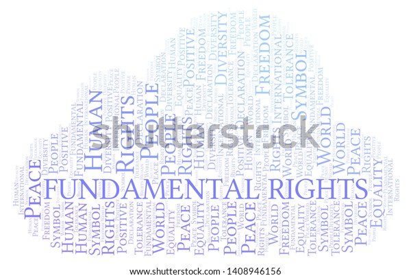 Fundamental Rights Word Cloud Word Cloud Stock Vector (Royalty Free ...