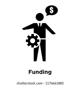 Funding Icon Vector Isolated On White Stock Vector (Royalty Free ...