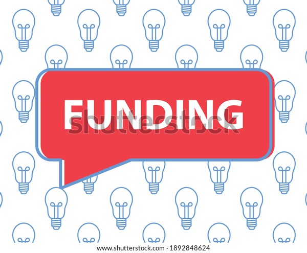 Funding Word On Bulb Pattern Vector Stock Vector (Royalty Free ...