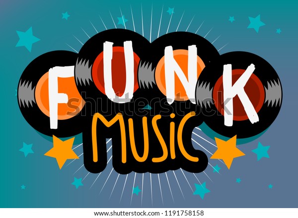 Funk Music Lettering Type Design Vector Stock Vector (Royalty Free ...