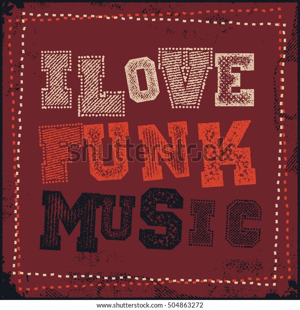 Funk Music Poster Vector Illustration Stock Vector (Royalty Free) 504863272