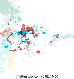 Funky Splash Color Design Abstract Colored Stock Vector (Royalty Free ...