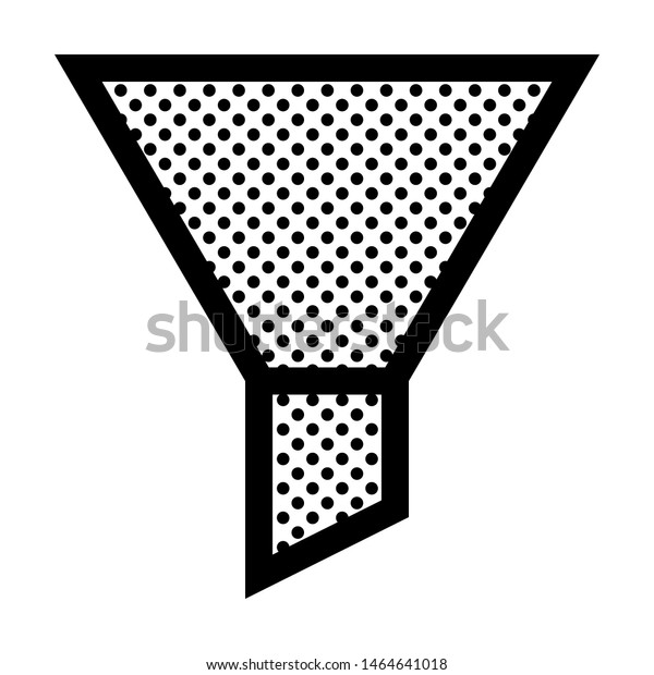Funnel Icon Filled Dots Stock Vector (Royalty Free) 1464641018 ...