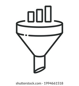 Funnel Icon Graph Sign Stock Vector (Royalty Free) 1994661518 ...