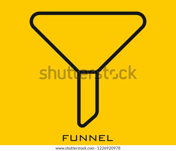 Funnel Icon Signs Stock Vector (Royalty Free) 1226920978 | Shutterstock