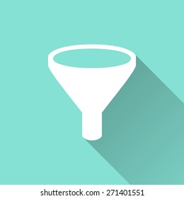 Funnel Icon Vector Illustration Flat Design Stock Vector (Royalty Free ...