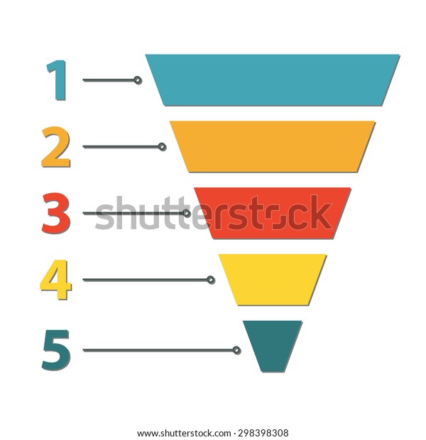 Funnel Symbol Infographic Web Design Element Stock Vector (Royalty Free ...