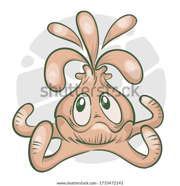 Funny Bacteria Virus Pathogen Cartoon Character Stock Vector (Royalty ...
