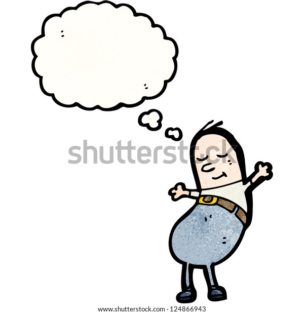 Funny Bean Shaped Man Cartoon Stock Vector (Royalty Free) 124866943 ...