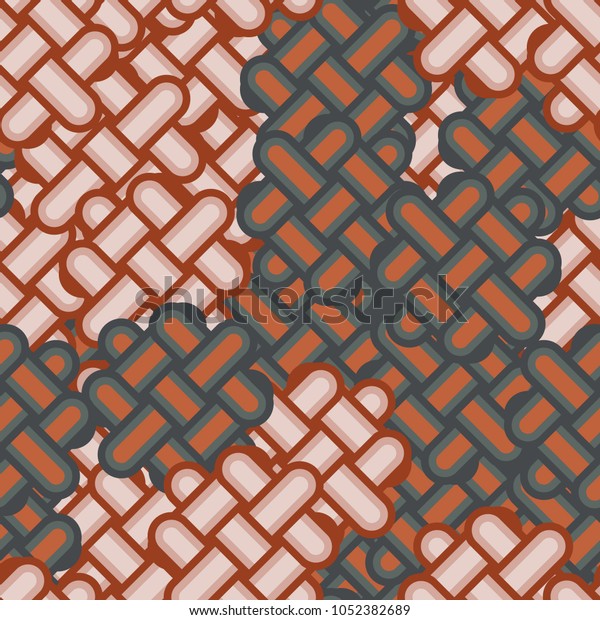 Funny Camouflage Seamless Texture Abstract Intertwined Stock Vector ...