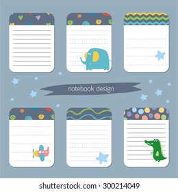 Funny Cards Notes Stickers Labels Vector Stock Vector (Royalty Free ...