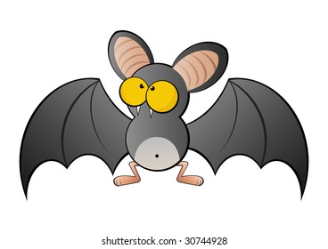 Funny Cartoon Bat Stock Vector (Royalty Free) 30744928 | Shutterstock