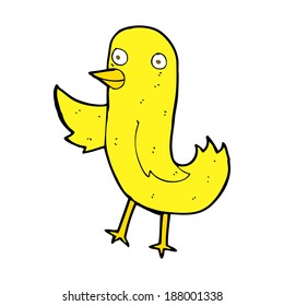 Cartoon Waving Bird Stock Vector (Royalty Free) 215023072