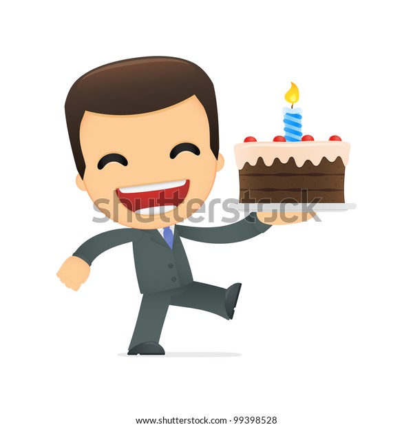 Funny Cartoon Boss Various Poses Use Stock Vector (Royalty Free ...