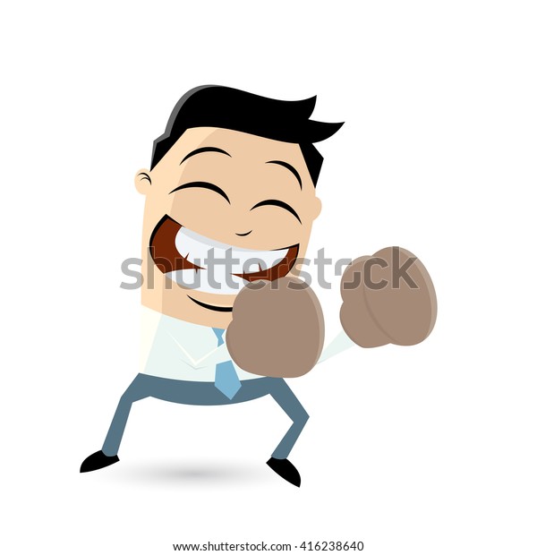 Funny Cartoon Boxer Stock Vector (Royalty Free) 416238640 | Shutterstock
