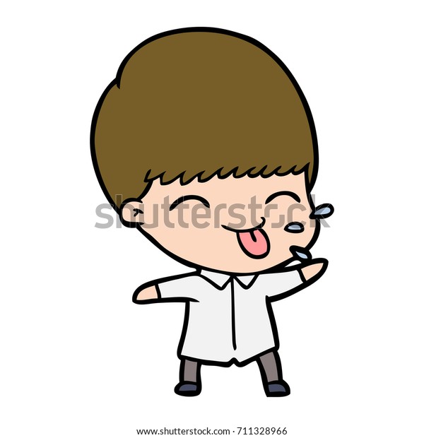 Funny Cartoon Boy Stock Vector (Royalty Free) 711328966 | Shutterstock