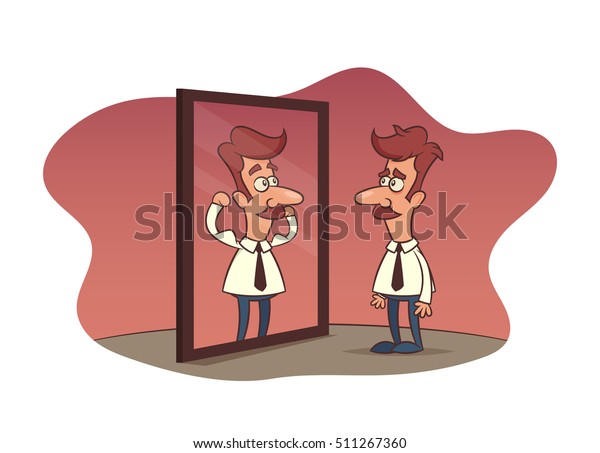 Funny Cartoon Character Tired Worker Looking Stock Vector (Royalty Free ...