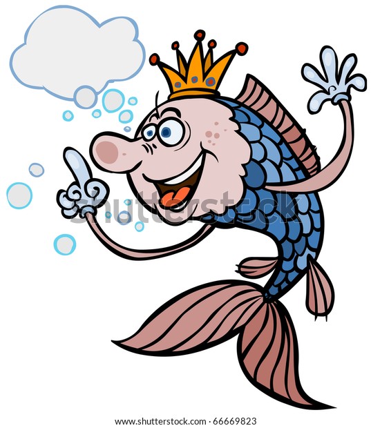 Funny Cartoon Fish Bubbles Stock Vector (Royalty Free) 66669823 ...