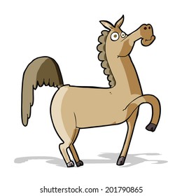 caballo de caricatura divertido: vector de stock (libre de regalías ...
