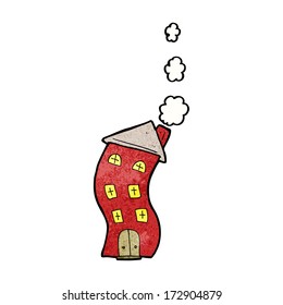 Funny Cartoon House Stock Vector (Royalty Free) 172904879 | Shutterstock