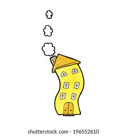 Funny Cartoon House Stock Vector (Royalty Free) 196552610 | Shutterstock