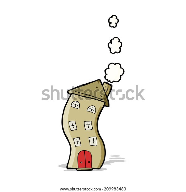 Funny Cartoon House Stock Vector (Royalty Free) 209983483 | Shutterstock