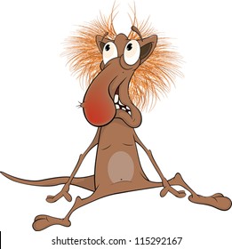 Funny Cartoon Rat Stock Vector (Royalty Free) 115292167