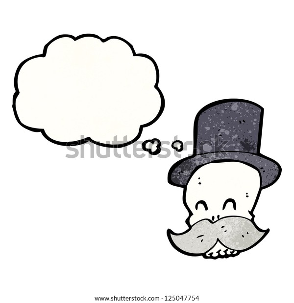 Funny Cartoon Skull Top Hat Stock Vector (Royalty Free) 125047754 ...