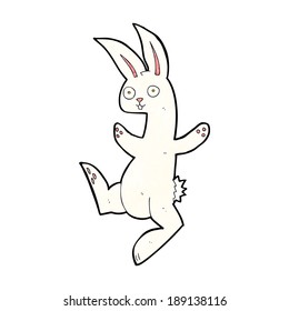 Funny Cartoon White Rabbit Stock Vector (Royalty Free) 189138116 ...