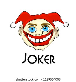 Funny Cheerful Joker Vector: เวกเตอร์สต็อก (ปลอดค่าลิขสิทธิ์ ...