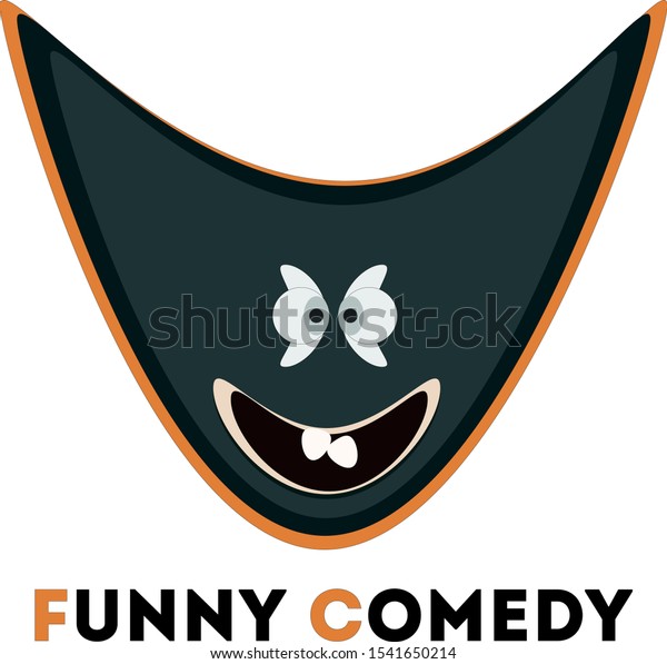 Funny Comedy Smile Stage Logo Stock Vector (Royalty Free) 1541650214 ...