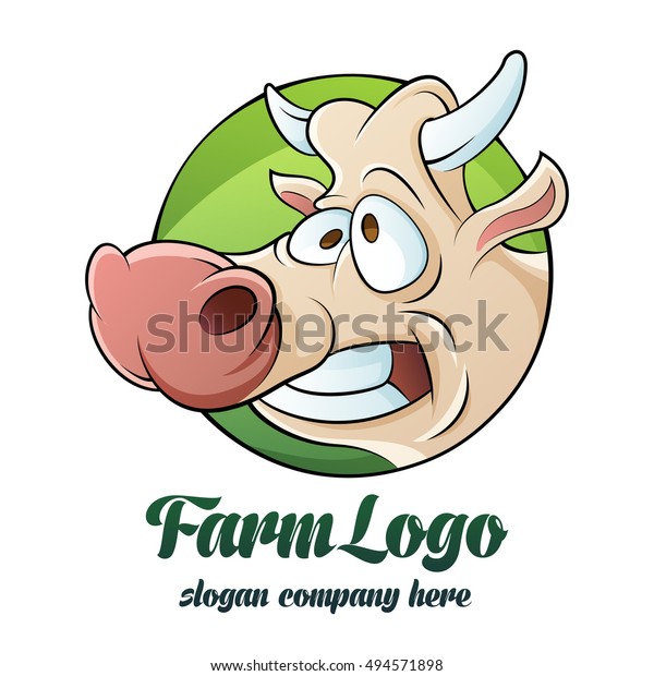 Funny Cow Logo Stock Vector (Royalty Free) 494571898 | Shutterstock