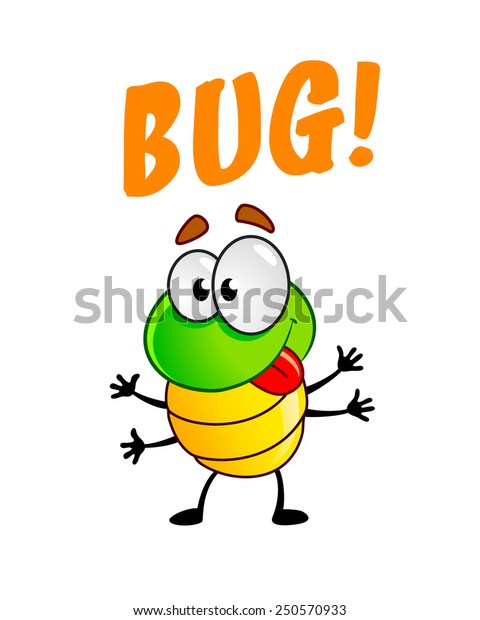 Funny Cute Bug Cartoon Character Stock Vector (Royalty Free) 250570933
