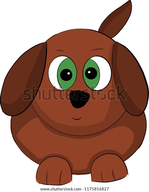 Funny Cute Cartoon Character Doh Has Stock Vector (Royalty Free ...