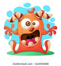 Scared Monster Stock Vector (Royalty Free) 161079089 Scared Monster Stock Vector (Royalty Free) 161079089