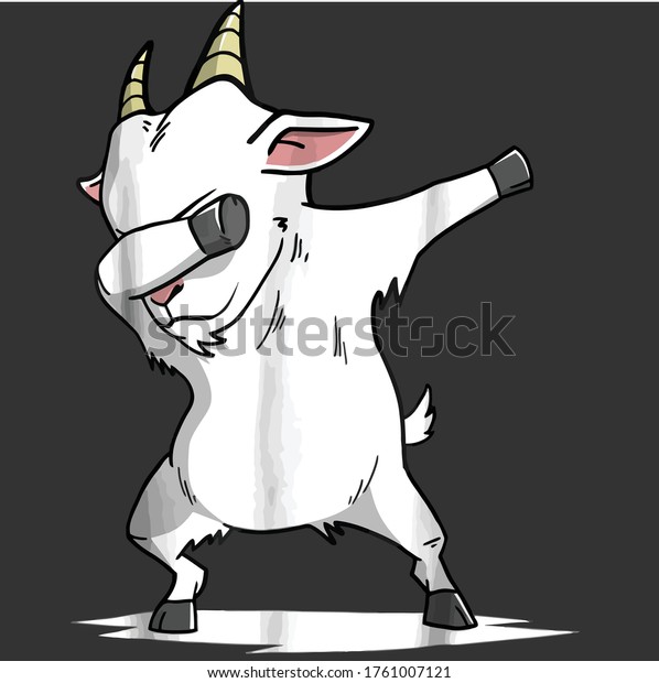 Funny Dabbing Goat Pet Dab Dance Stock Vector (Royalty Free) 1761007121 ...