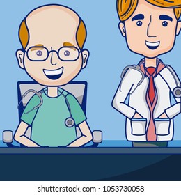 Funny Doctors Cartoon Stock Vector (Royalty Free) 1053730058 | Shutterstock